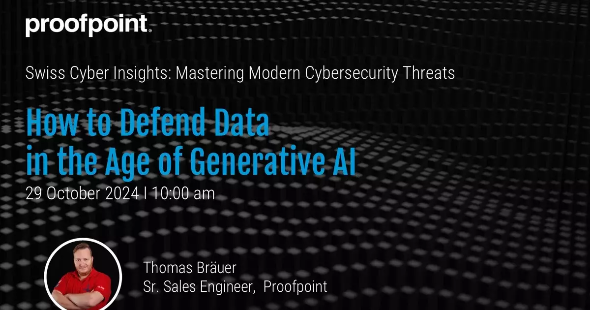 How to Defend Data in the Age of Generative AI | Proofpoint UK